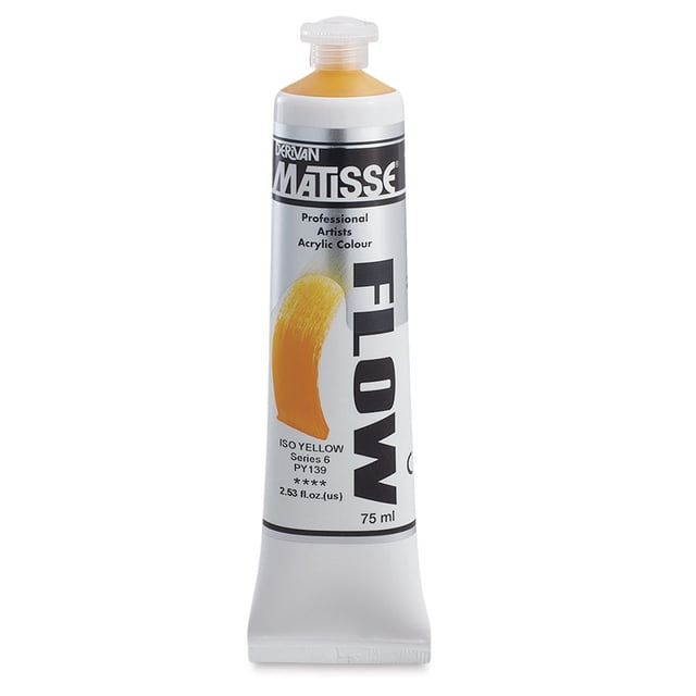 Matisse Flow Acrylic Paint - Iso Yellow, 75 ml - Walmart Business Supplies