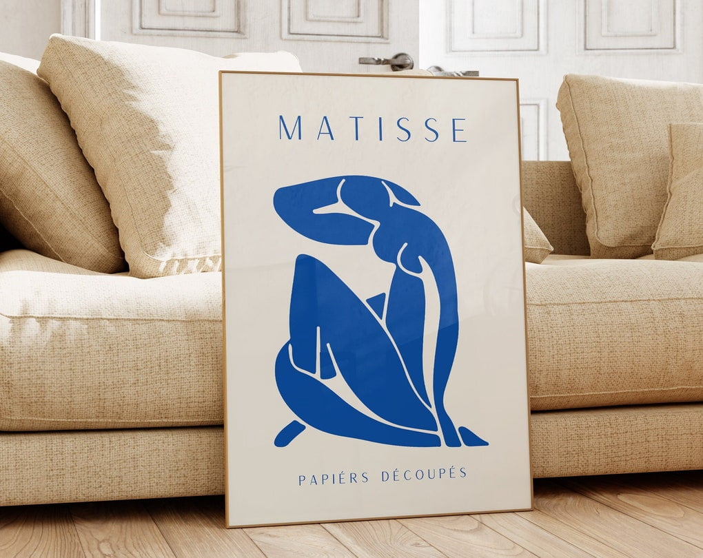 Matisse Inspired Poster - Minimalist Neutral Wall Art Aesthetic Henri ...