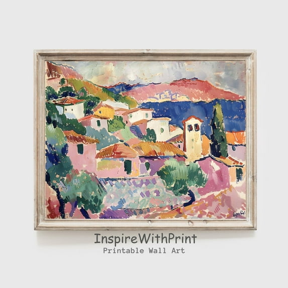 Matisse Landscape, Coastal Landscape, Henri Matisse Inspired Art ...