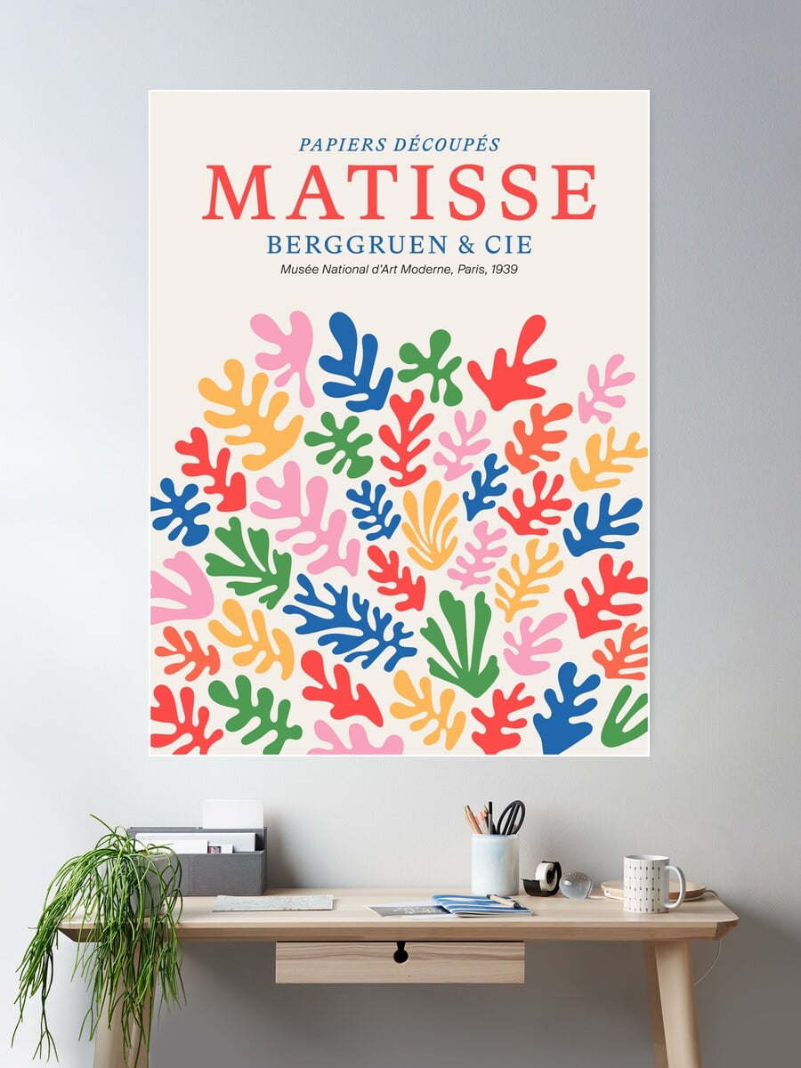 Matisse Paper Collage I | Mid-Century Edition Poster Wall Art, Modern ...