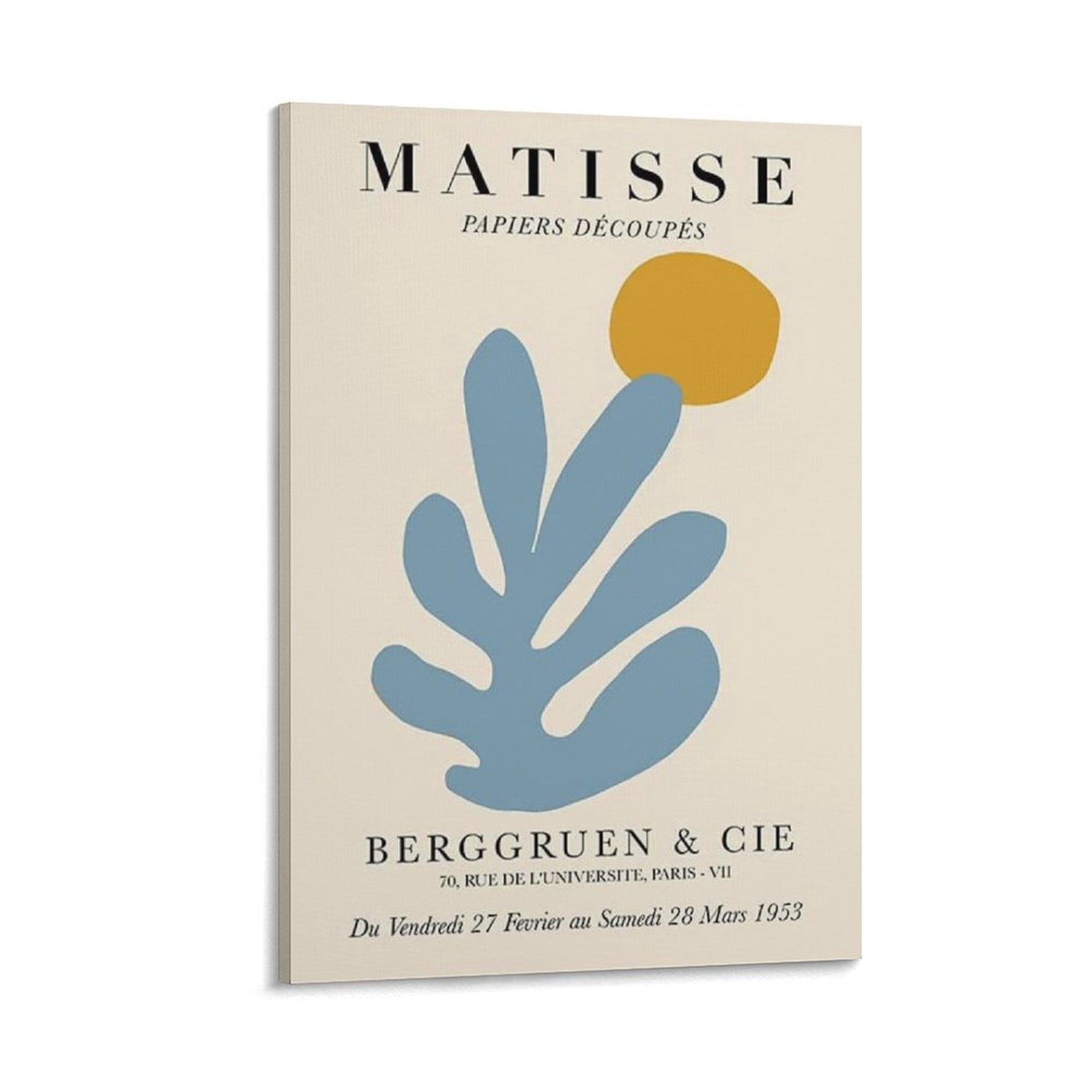 Matisse Poster Abstract Vintage Blue Coral Posters Canvas Wall Art ...