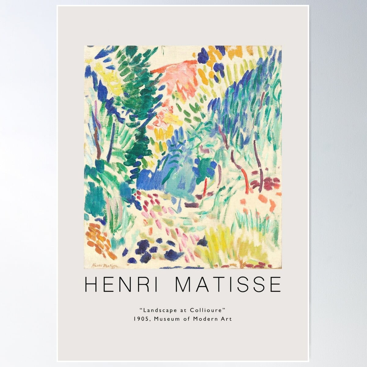 Matisse Poster Landscape At Collioure 1905 Poster Wall Art, Modern Wall ...