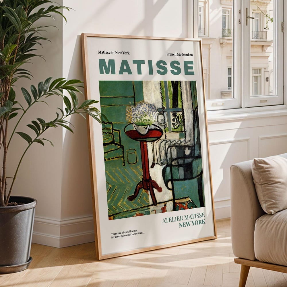 Matisse Poster - New York City Print, Interior With A Violin, French ...