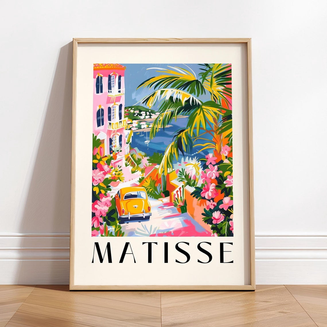 Matisse Print, Coastal Town Poster, Pink Beachy Decor, Summer Vibes ...