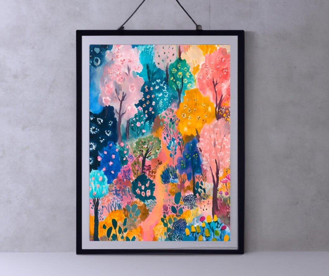Matisse Print, Cottagecore Wall Art, Colorful Botanical Print ...