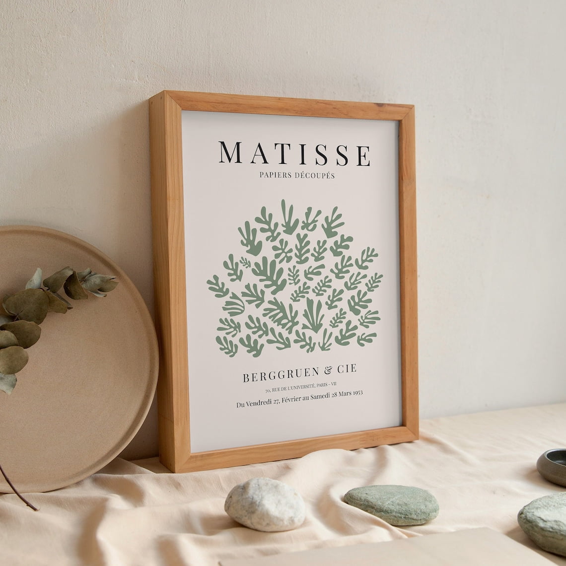 Matisse Print, Henri Matisse Print Wall Art, Flowers Poster, Sage Green ...
