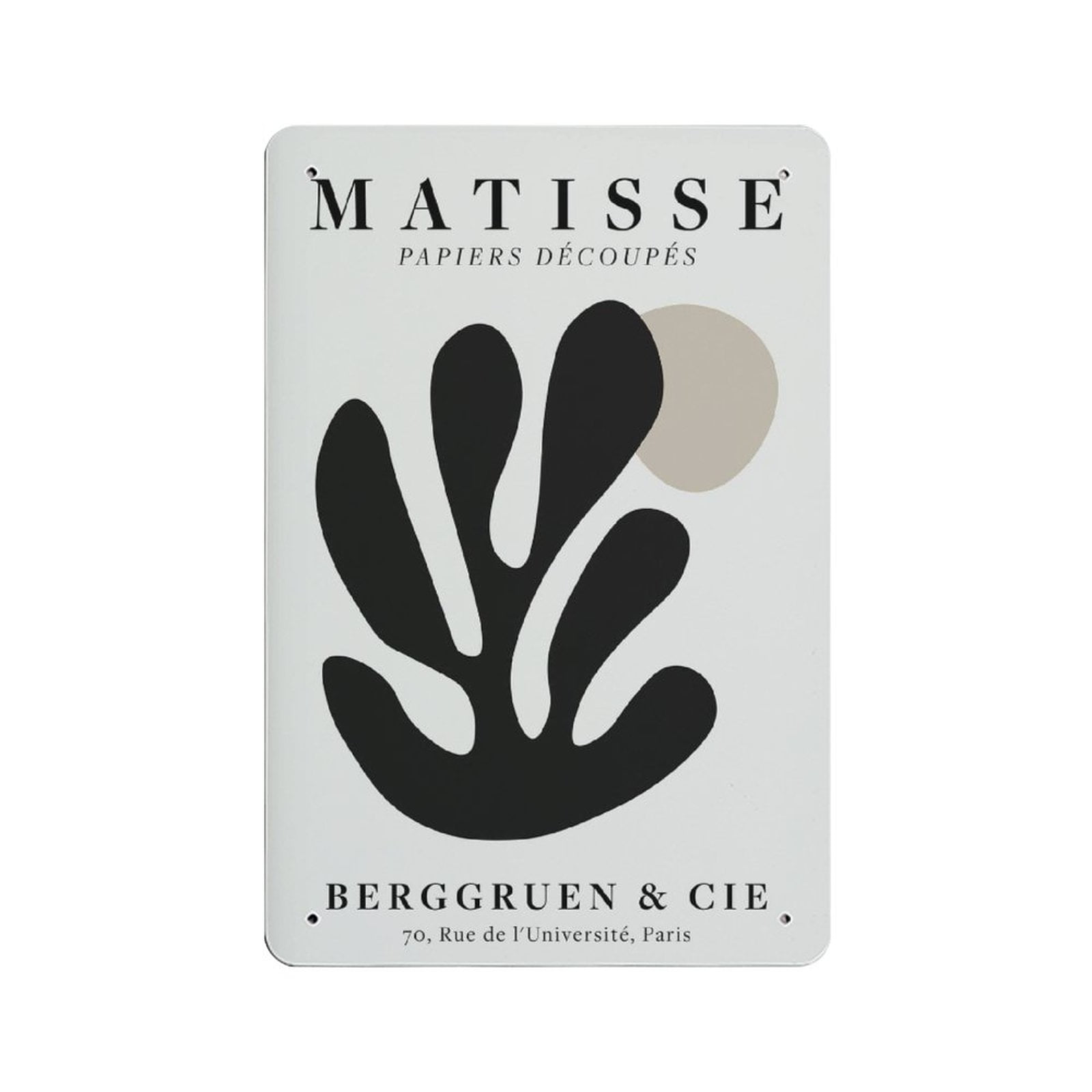 Matisse Print Paper Cut-outs, Henri Matisse Exhibition tin sign, Henri ...