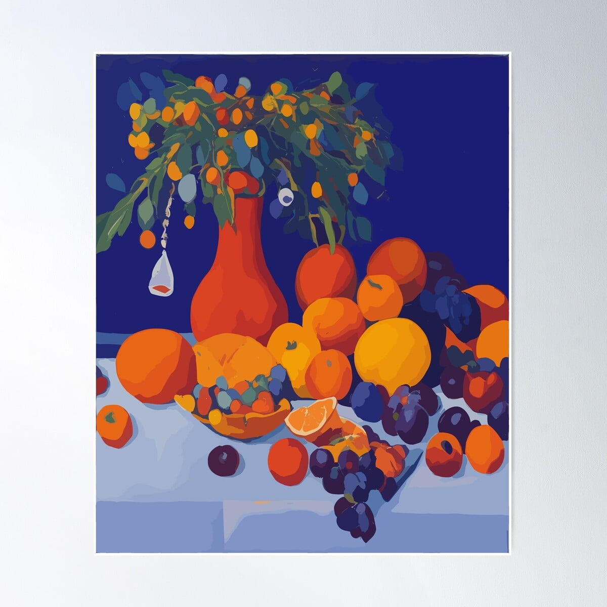 Matisse Print Set Of 3 Posters - Still Life With Fruits -2, Orange Matisse Print, Exhibition ...
