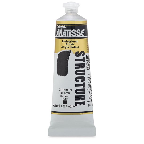Matisse Structure Paint - Carbon Black, 75 ml - Walmart Business Supplies