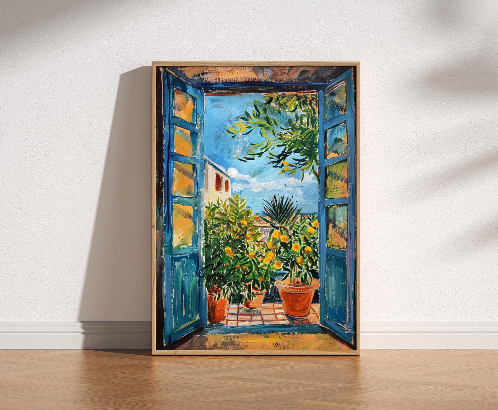 Matisse Style Open Window Print: Fauvism Mediterranean Balcony Art ...