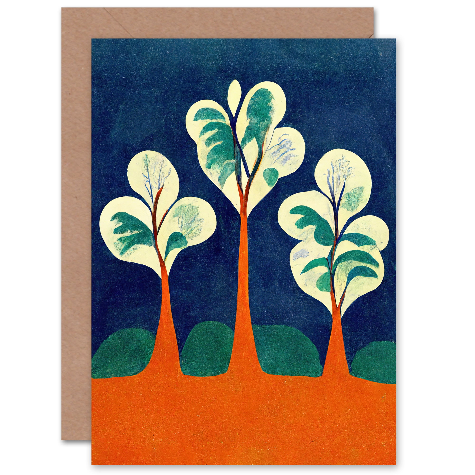 Matisse Style Trees for Him or Her Man Woman Birthday Thank You ...