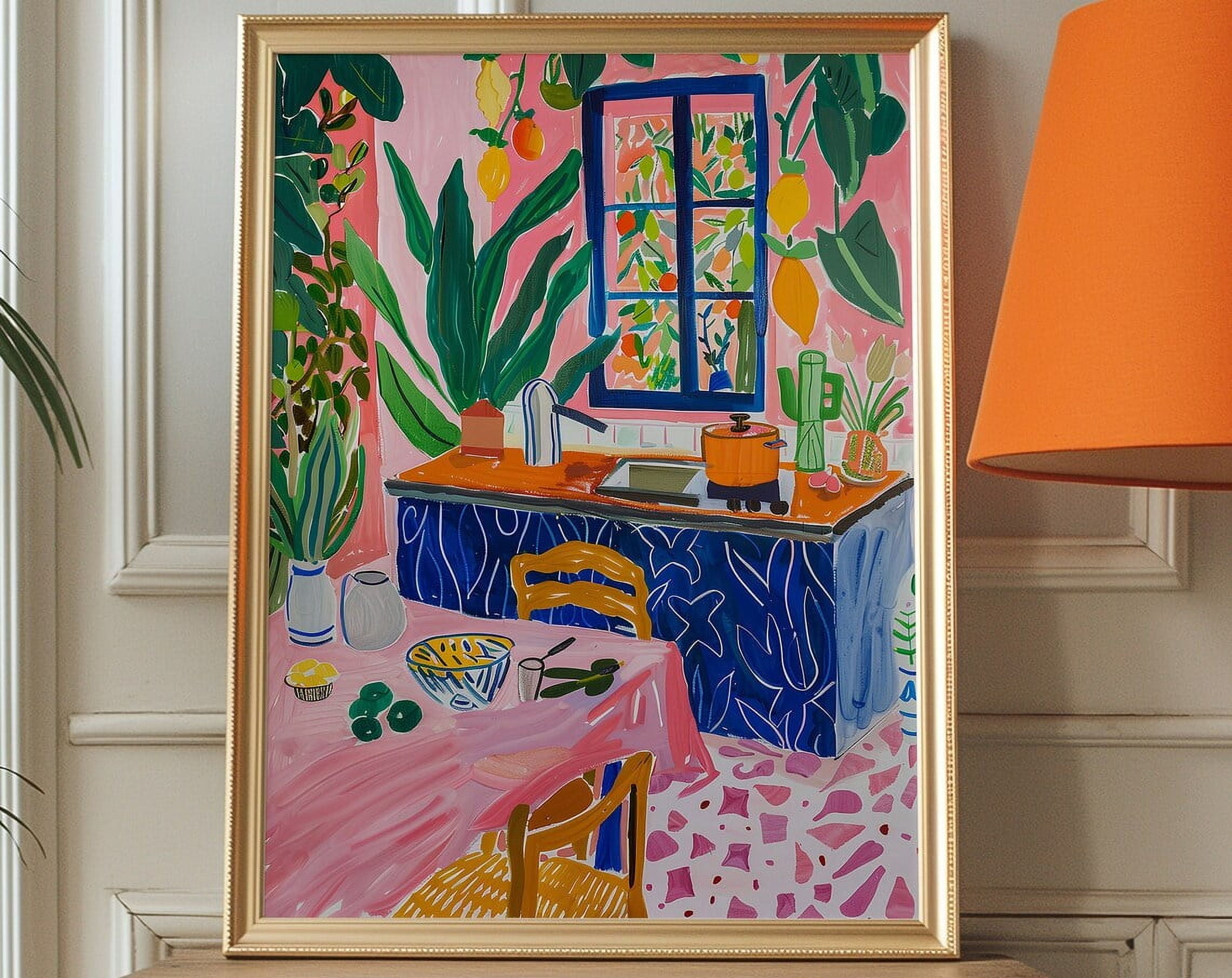 Matisse Style Wall Art, Retro Poster, Kitchen Wall Decor, Eclectic Art ...