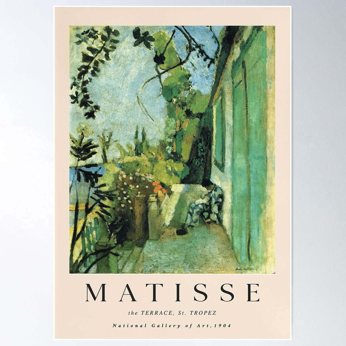 Matisse The Terrace Poster Wall Art, Modern Wall Decor For Living Room ...