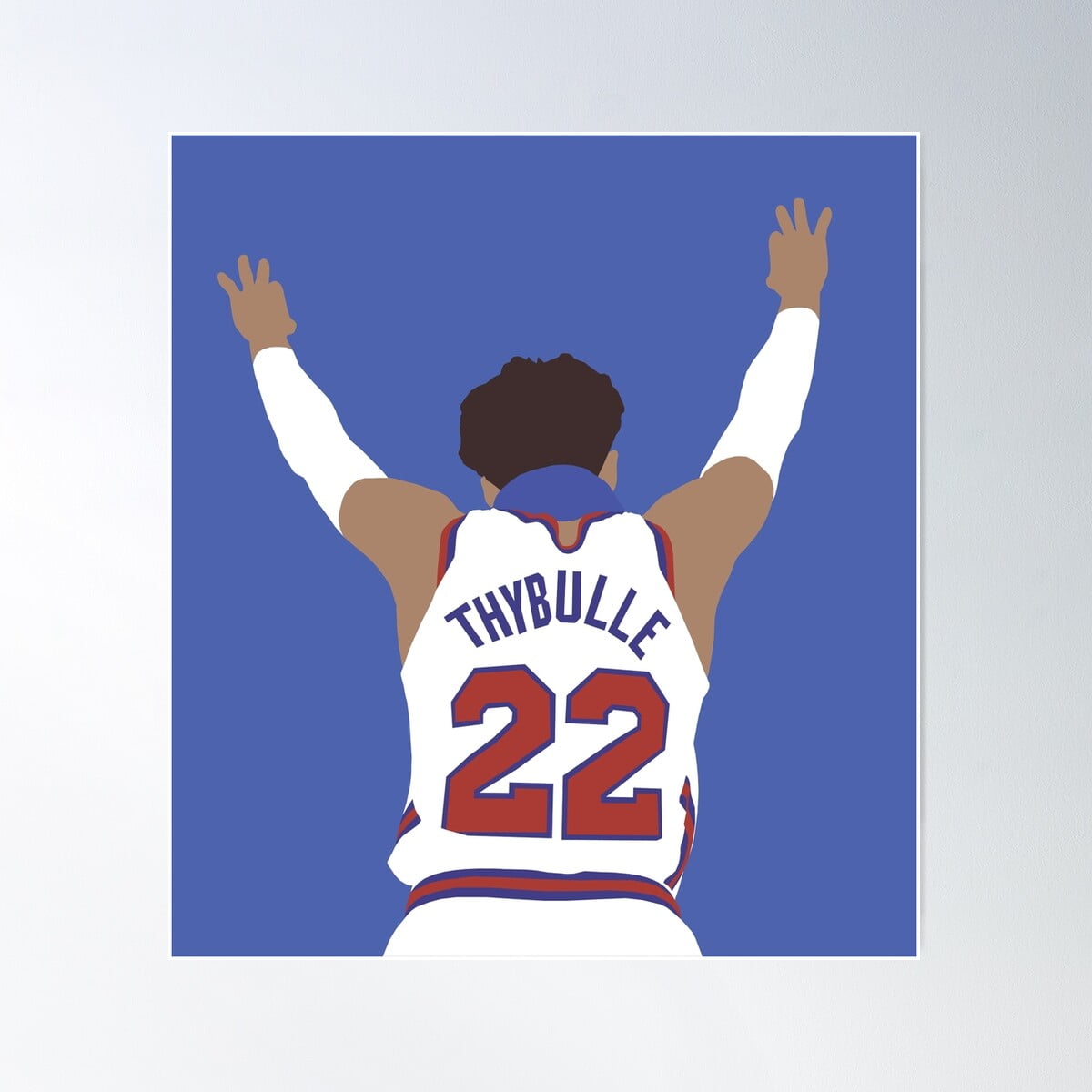 Matisse Thybulle Three Point Celebration Poster Wall Art, Modern Wall ...