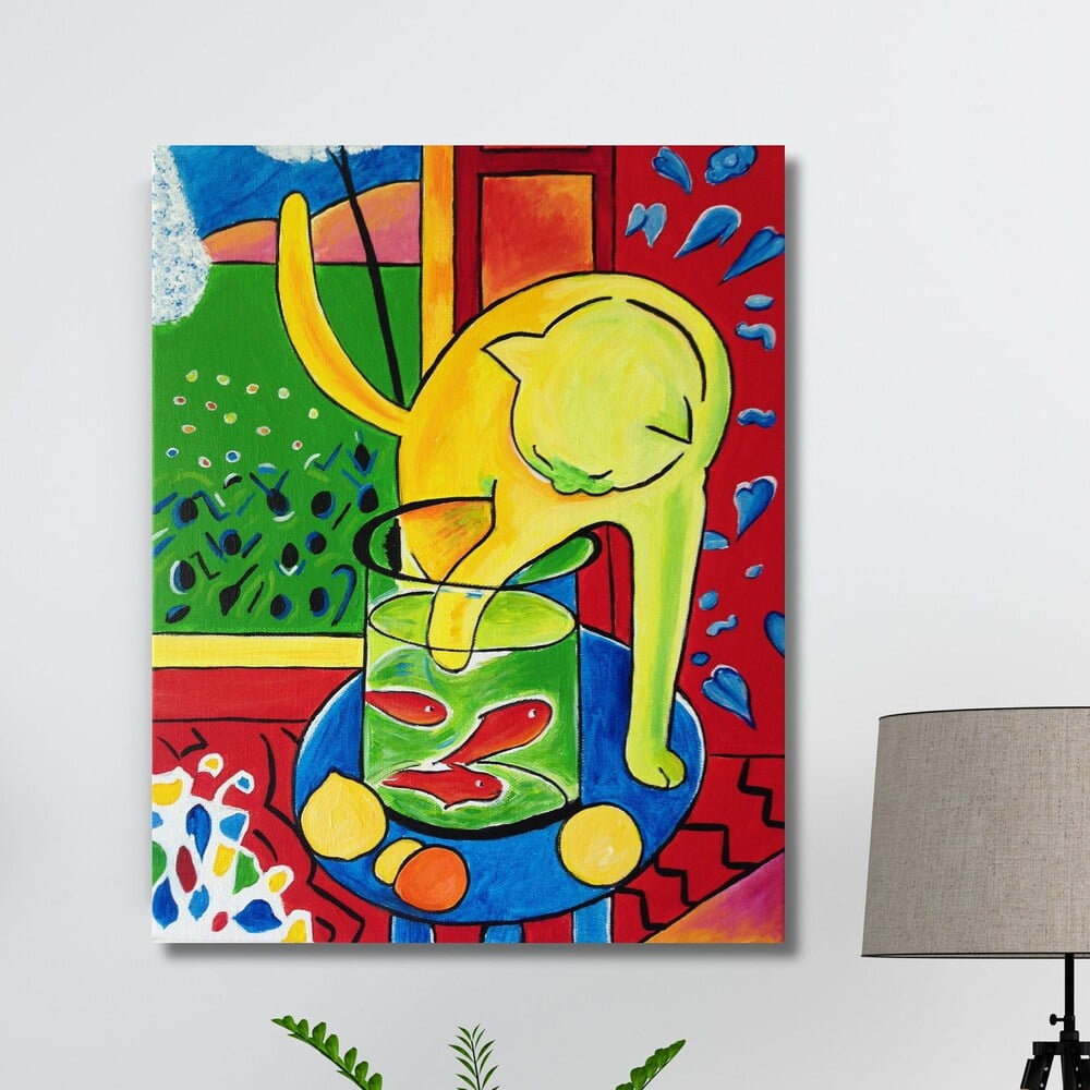 Matisse Wall Art,Matisse Cat And Red Fish Poster,Henry Matisse Poster ...