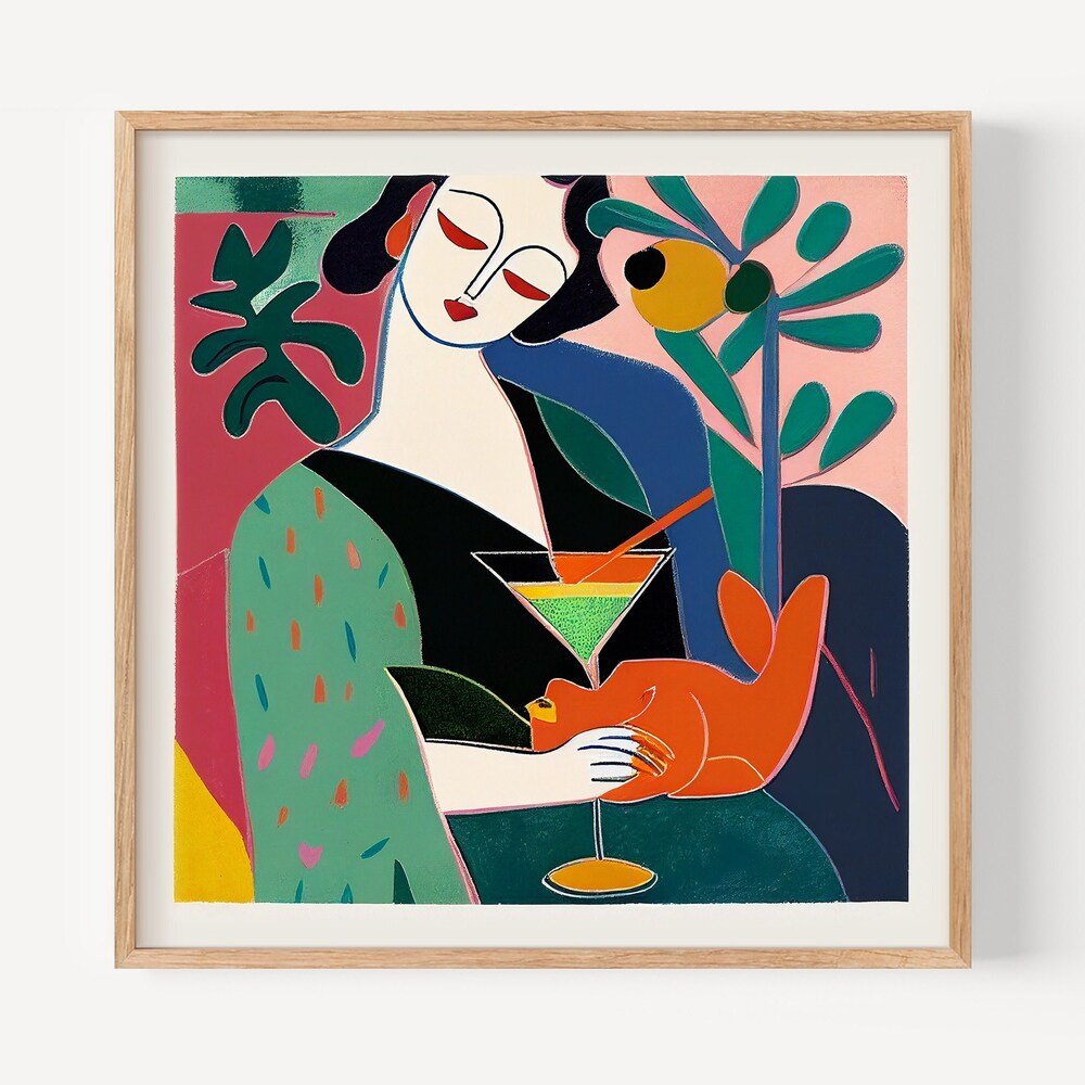 Matisse Woman Cat Art Print Exhibition Gallery Wall Art Poster Henri ...