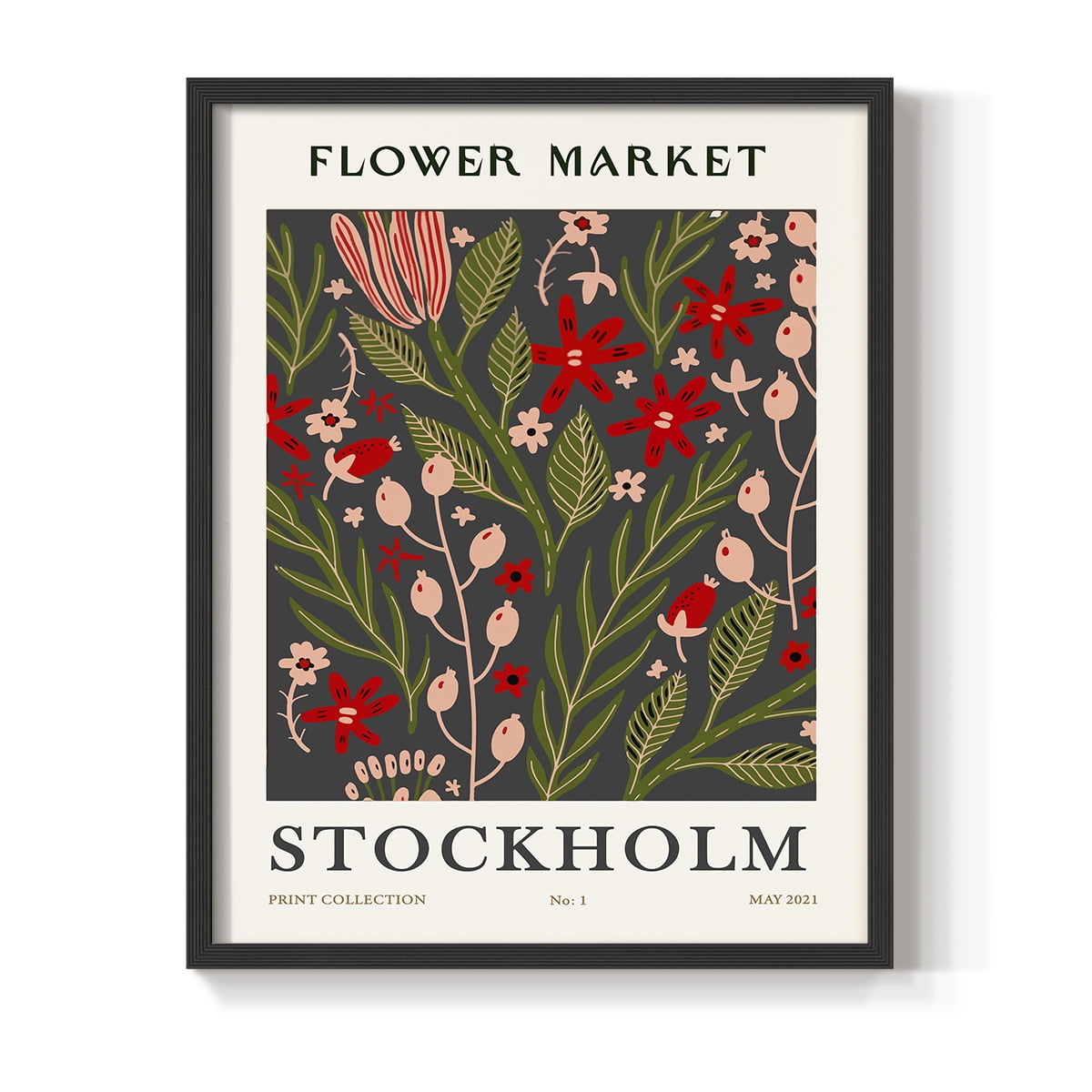 Matisse XXXII Framed Print - Solid Wood - Walmart.com