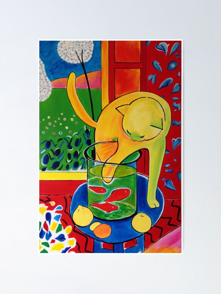 Matisse cat - Le chat aux poissons rouges (the cat with red fish) 1914 ...