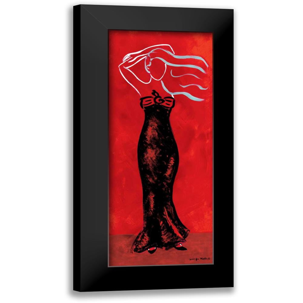 Matla, Jennifer 12x24 Black Modern Framed Museum Art Print Titled ...