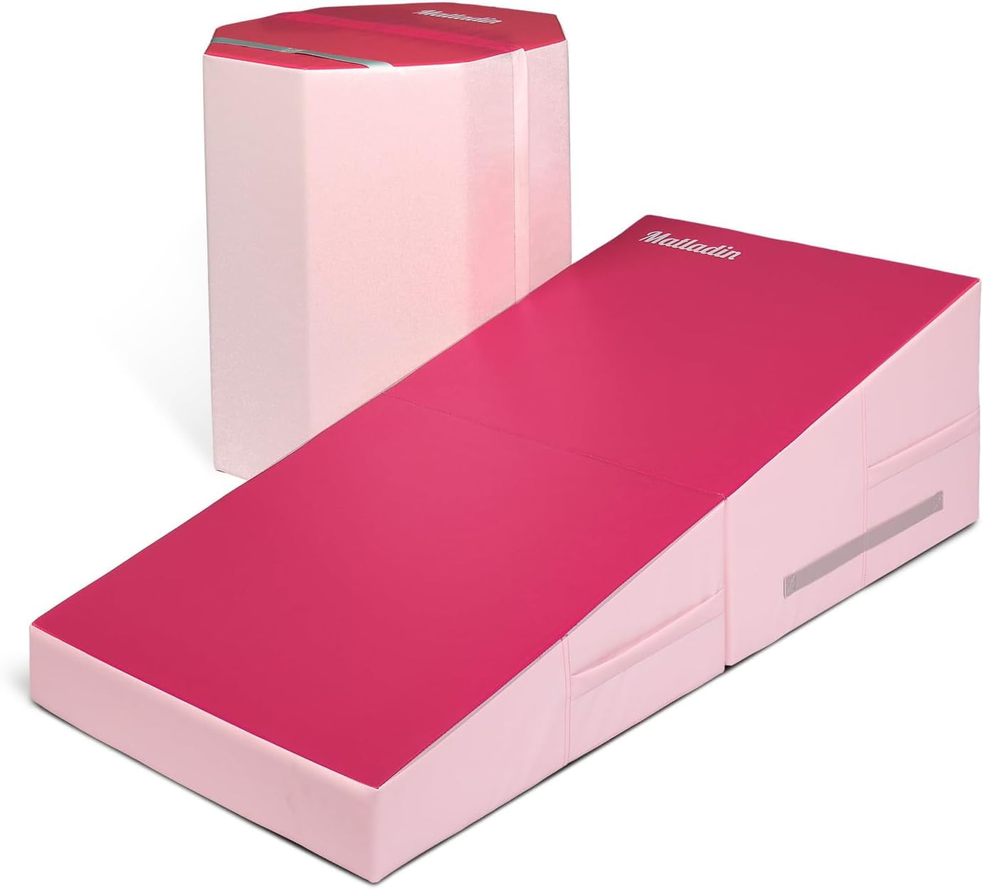 Matladin Gymnastics Mat Set, Incline Mat 48x24x14 and Octagon Tumbling ...