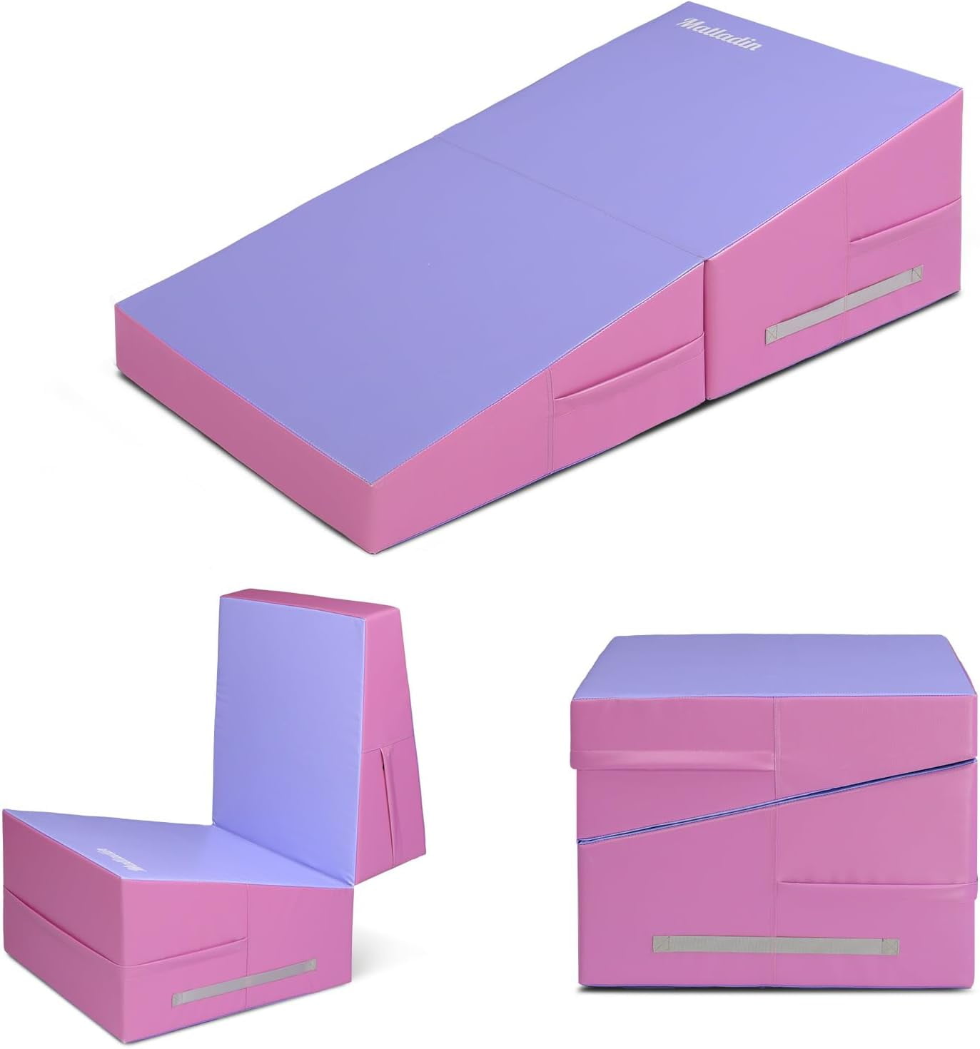 Matladin Incline Gymnastics Mat, Folding Gymnastics Cheese Wedge Mat ...