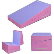 Costway Folding Incline Mat Slope Cheese Gymnastics Gym Aerobics Wedge ...