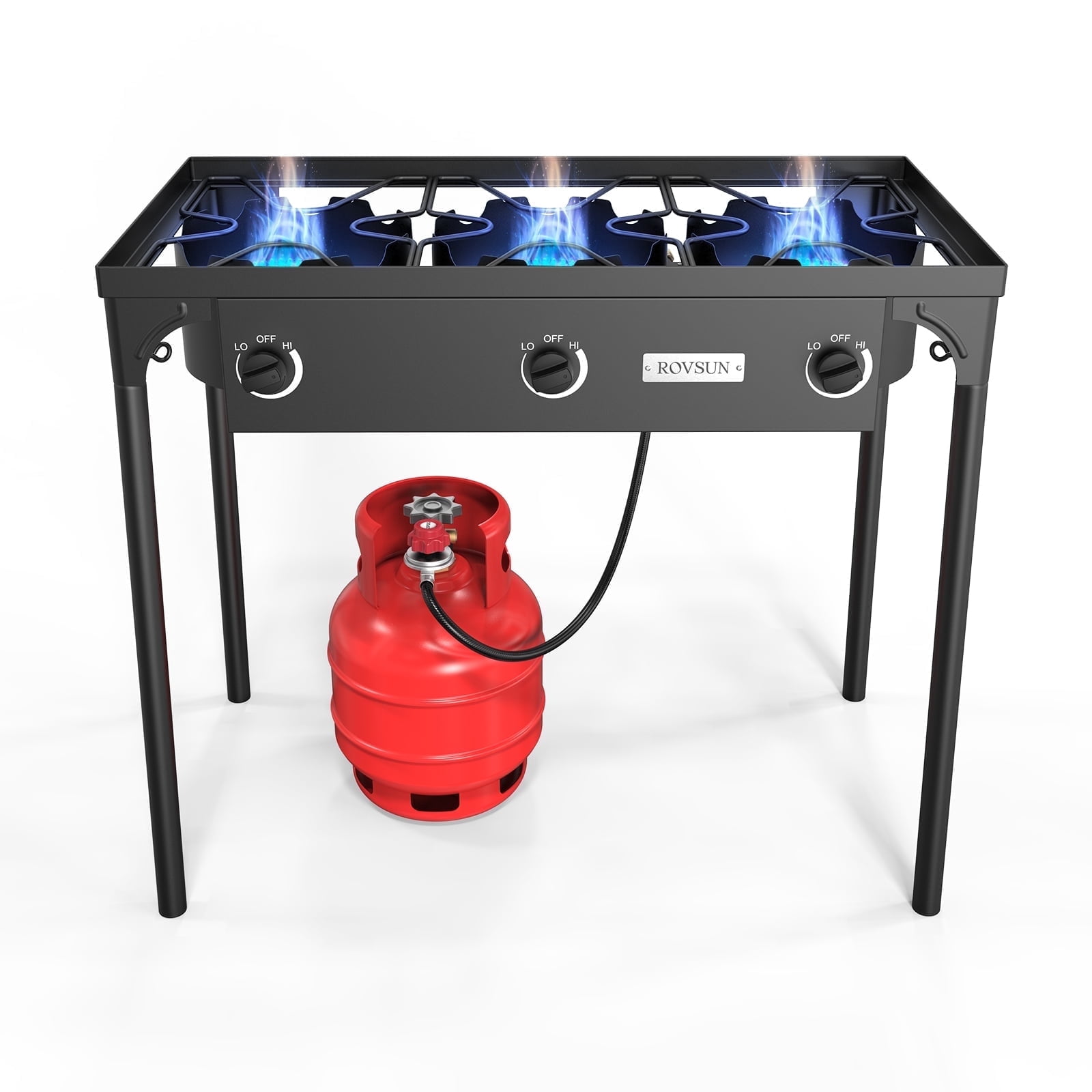 Matladin 3 Burner Gas Propane Stove, 225000 BTU, Outdoor Camping Picnic ...