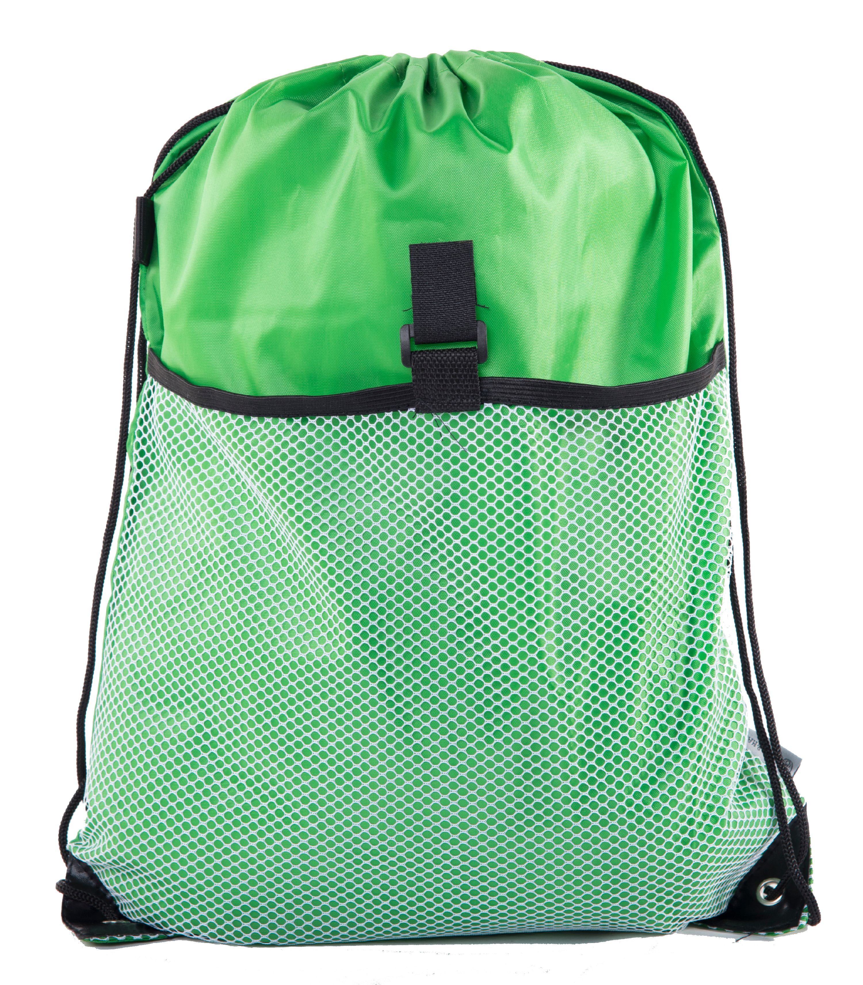 Mato & Hash Drawstring Cinch Bag Backpack With Mesh Pocket Polyester ...