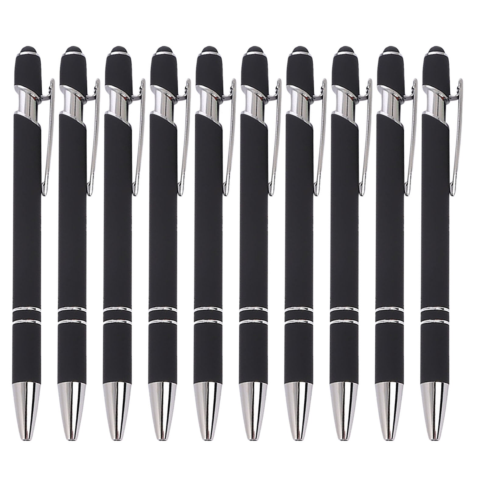 Matoen 10-Pack Aluminum Stylus Gel Pens, 0.5mm Fine Tip Retractable ...