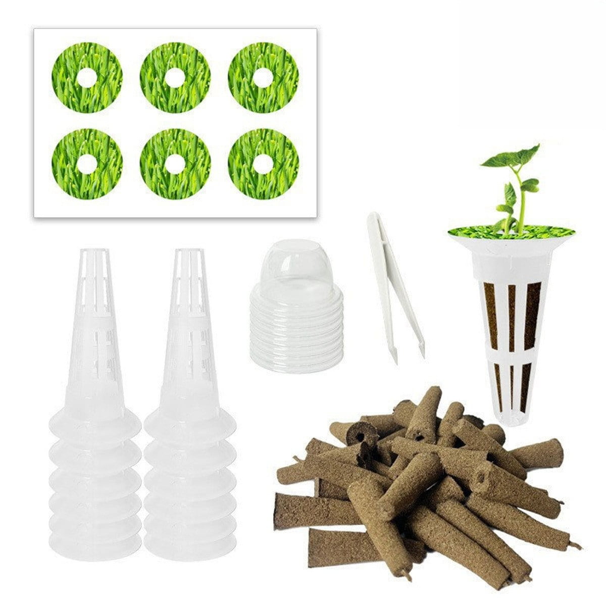 Matoen 10-Pack Hydroponic Grow Sponges Kit - Replacement Seed Starter ...