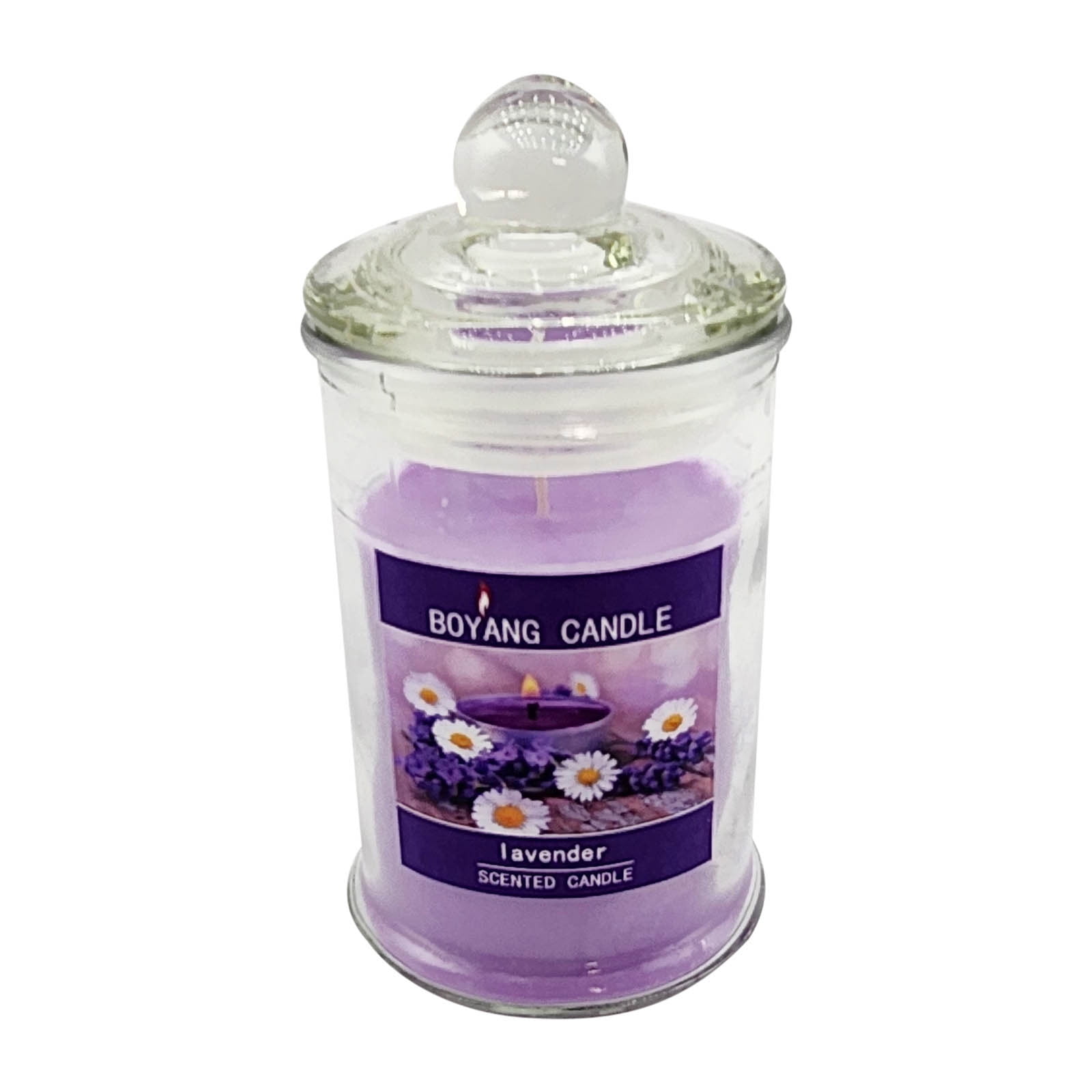 Matoen 100g Transparent Soy Wax Scented Candle In Clear Glass Jar ...