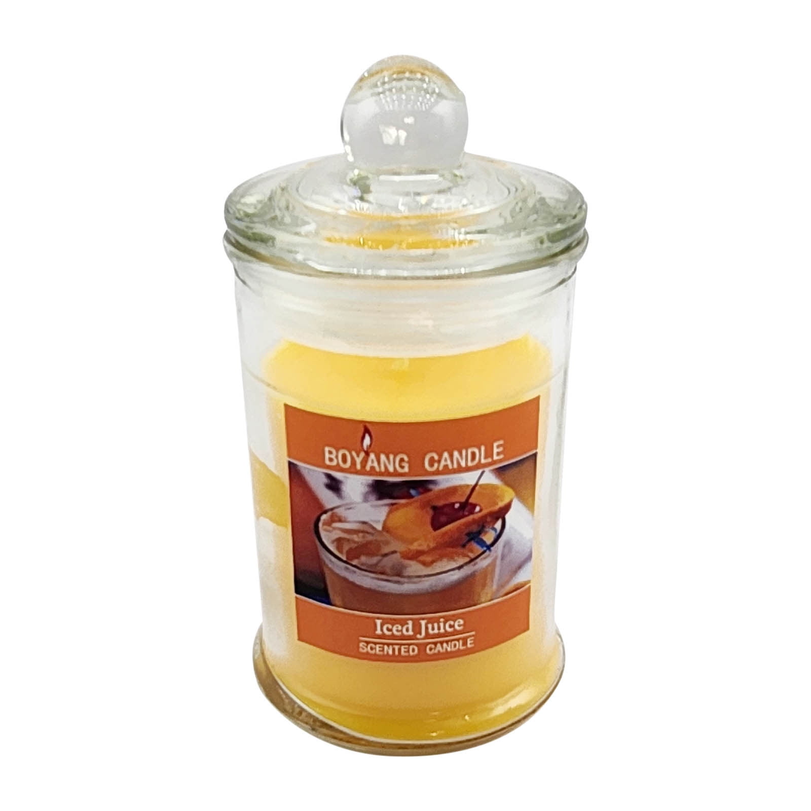 Matoen 100g Transparent Soy Wax Scented Candle In Clear Glass Jar ...