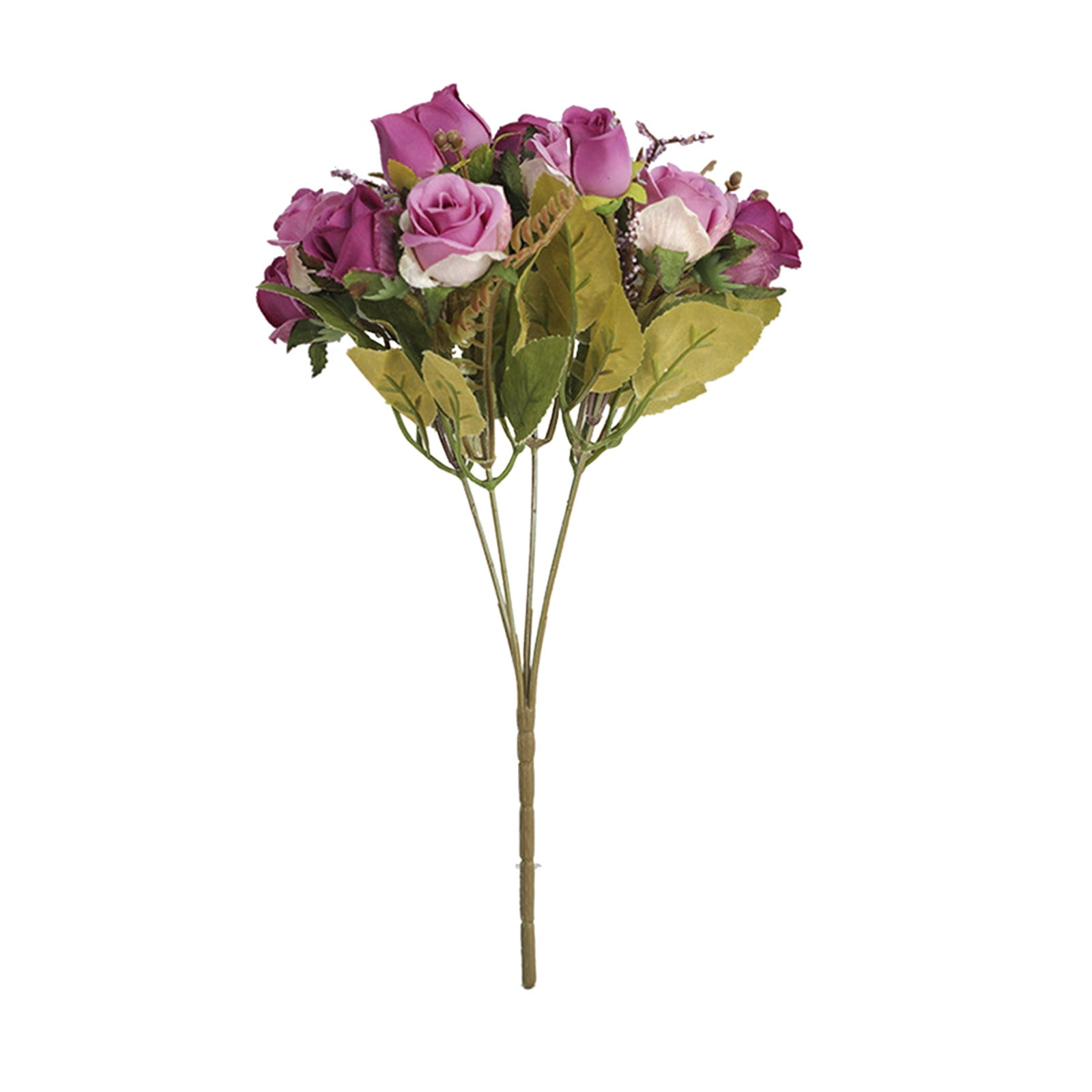 Matoen 15 Heads Rose Artificial Flowers Bouquet Fake Flowers for ...