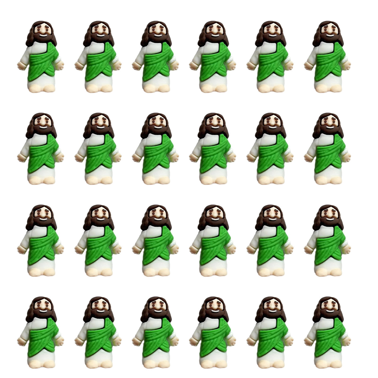 Matoen 24 Packs Little Jesus Figures Mini Jesus Figurines in Bulk Tiny ...