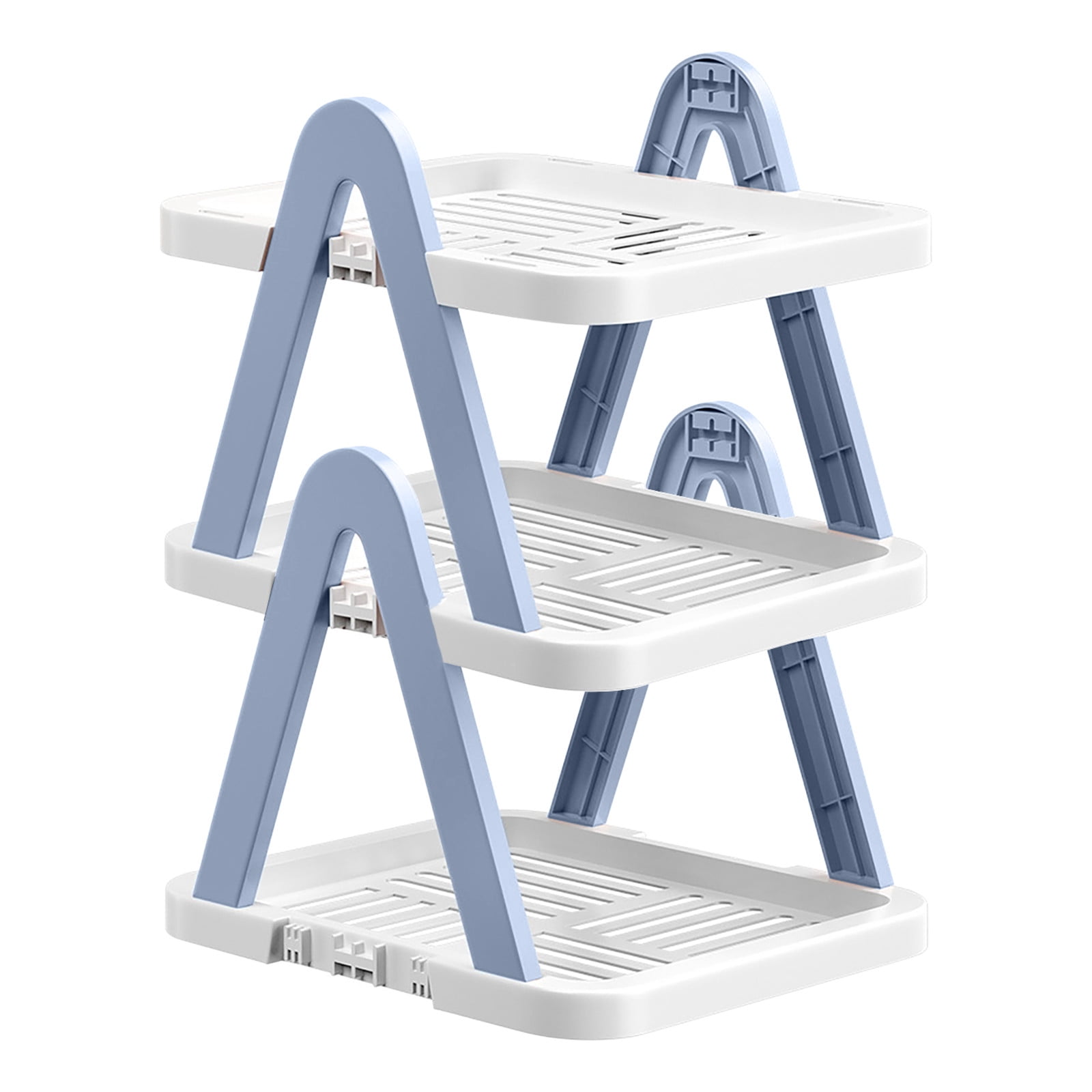 Matoen 3 Tiers Shoe Rack, Foldable Shoe Rack for Closet, Plastic Shoe ...