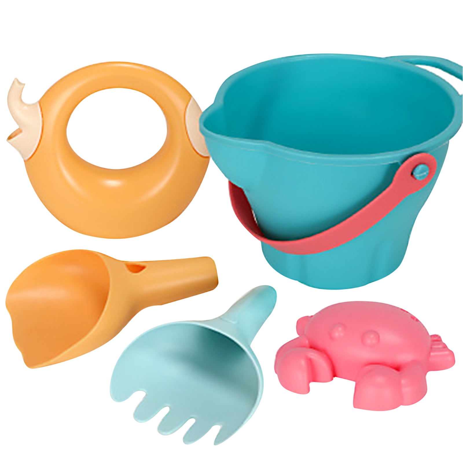 Matoen 5 PCS Kids Beach Toys Set, Including Sand Buckets and Sand ...