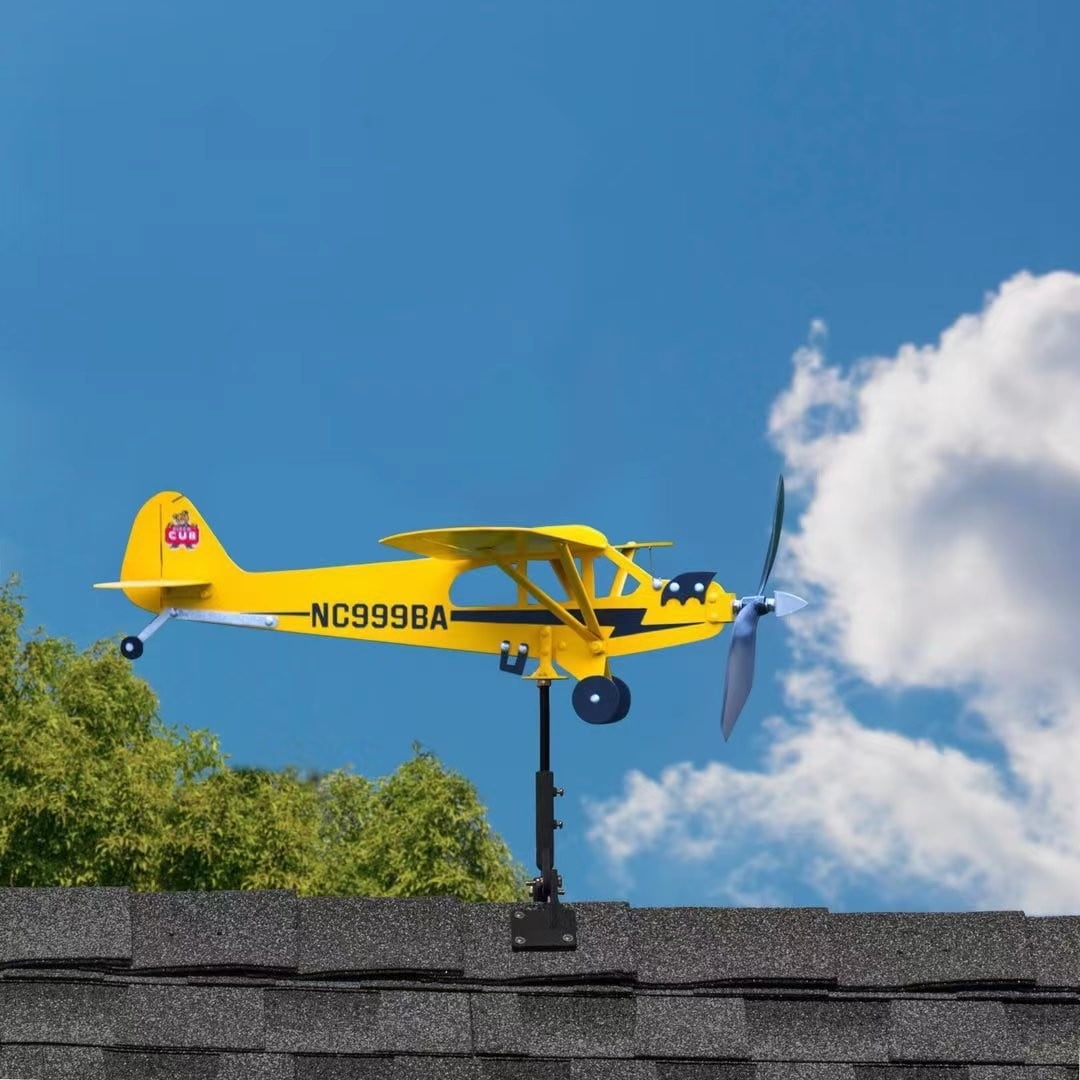 Matoen Airplane Weathervane Gifts for Flying Lovers Gardening Outdoor ...