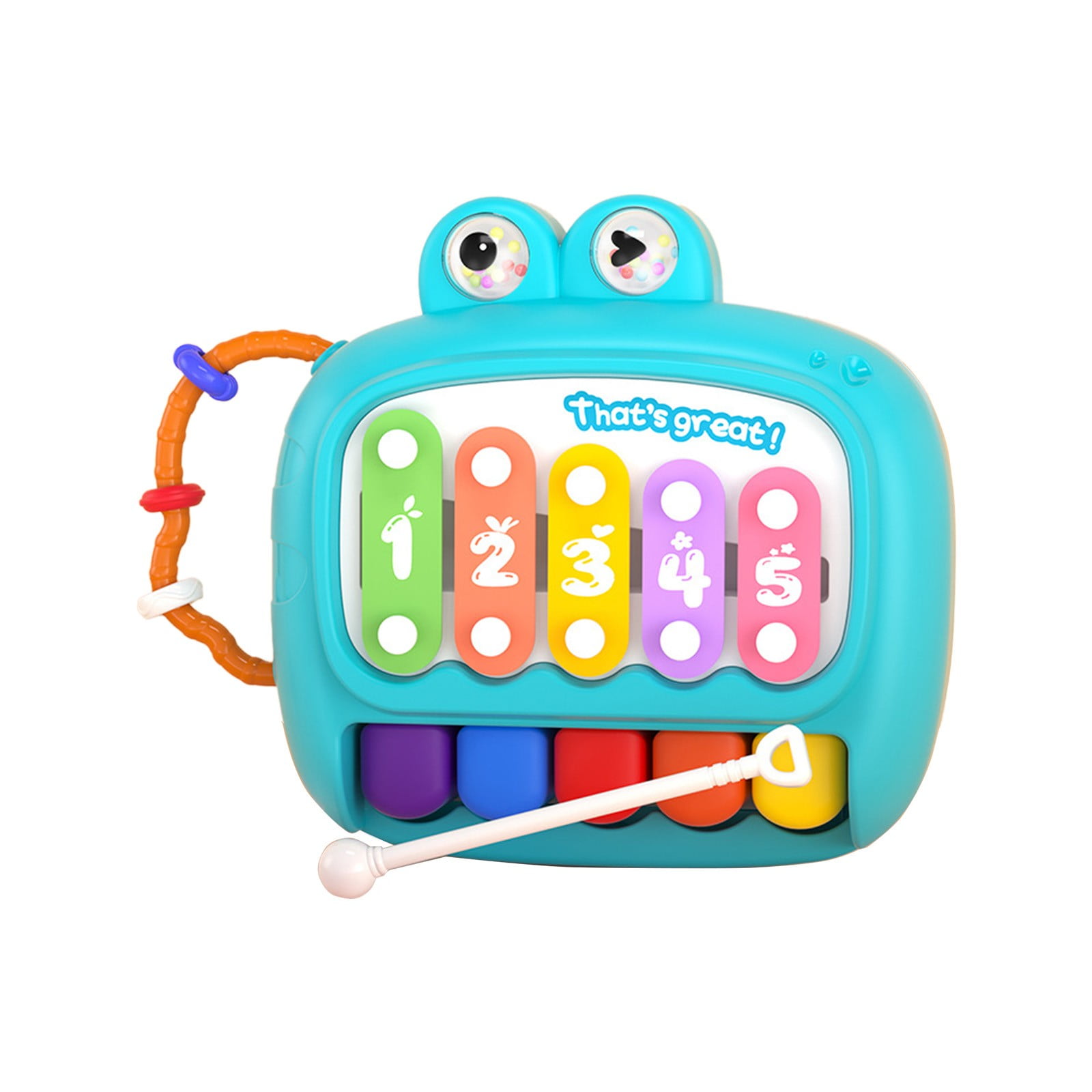 Matoen Baby Piano Xylophone for Toddlers 1-3 Years Old, 5 Keys Baby ...