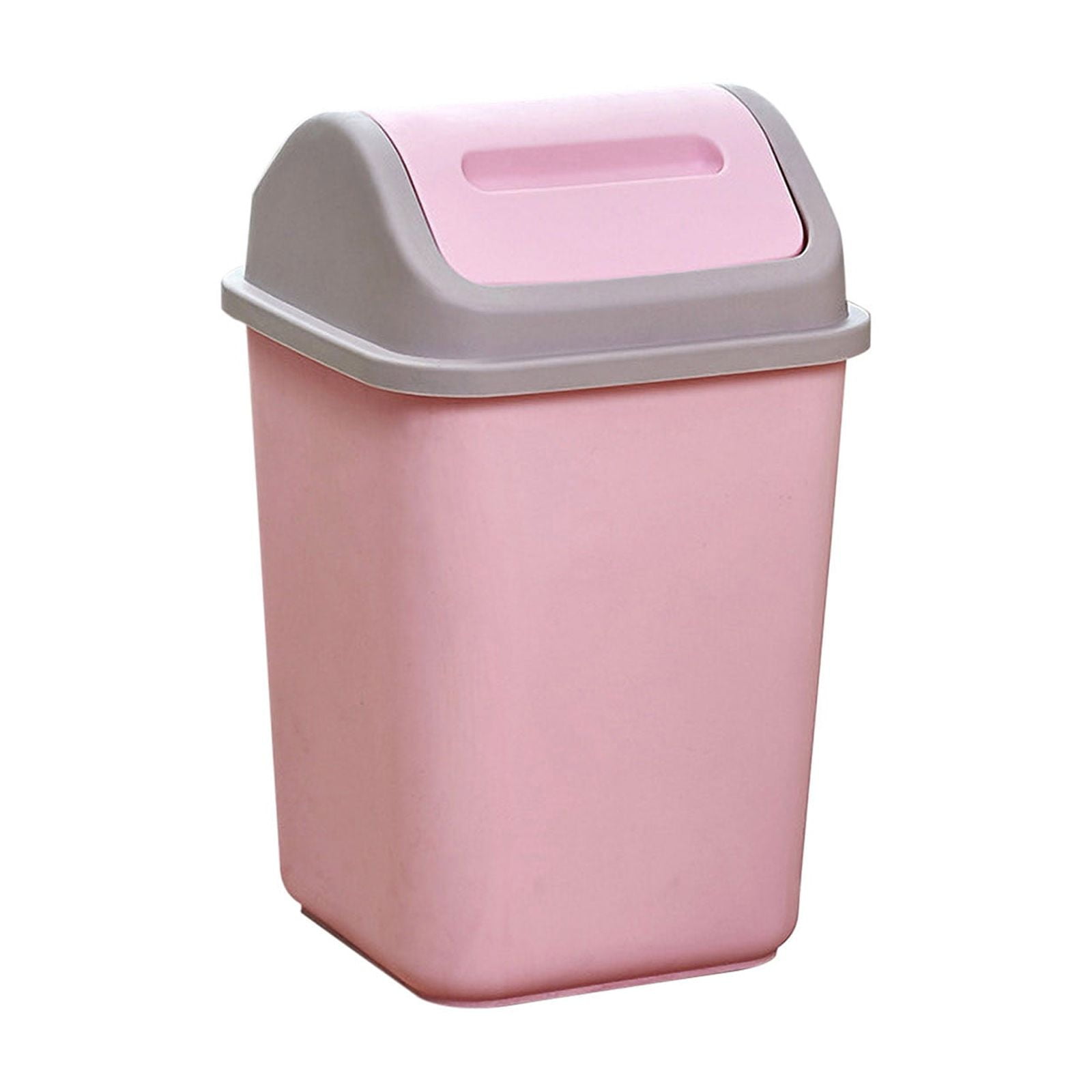 Matoen Bathroom Trash Can with Swing Lid, Small Garbage Can Plastic ...