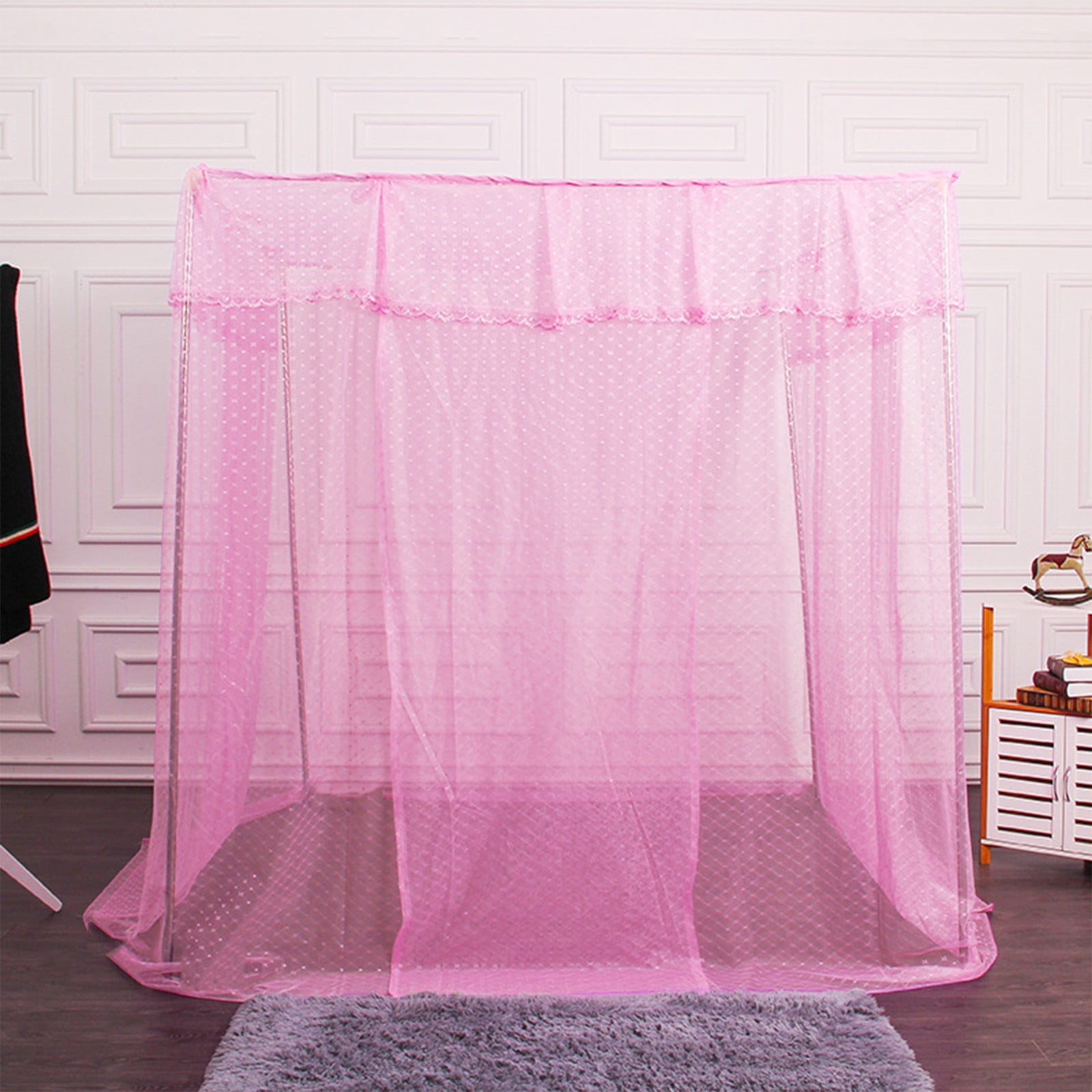 Matoen Bed Canopy, Princess Bed Curtain Net for Girls & Adults, Three ...