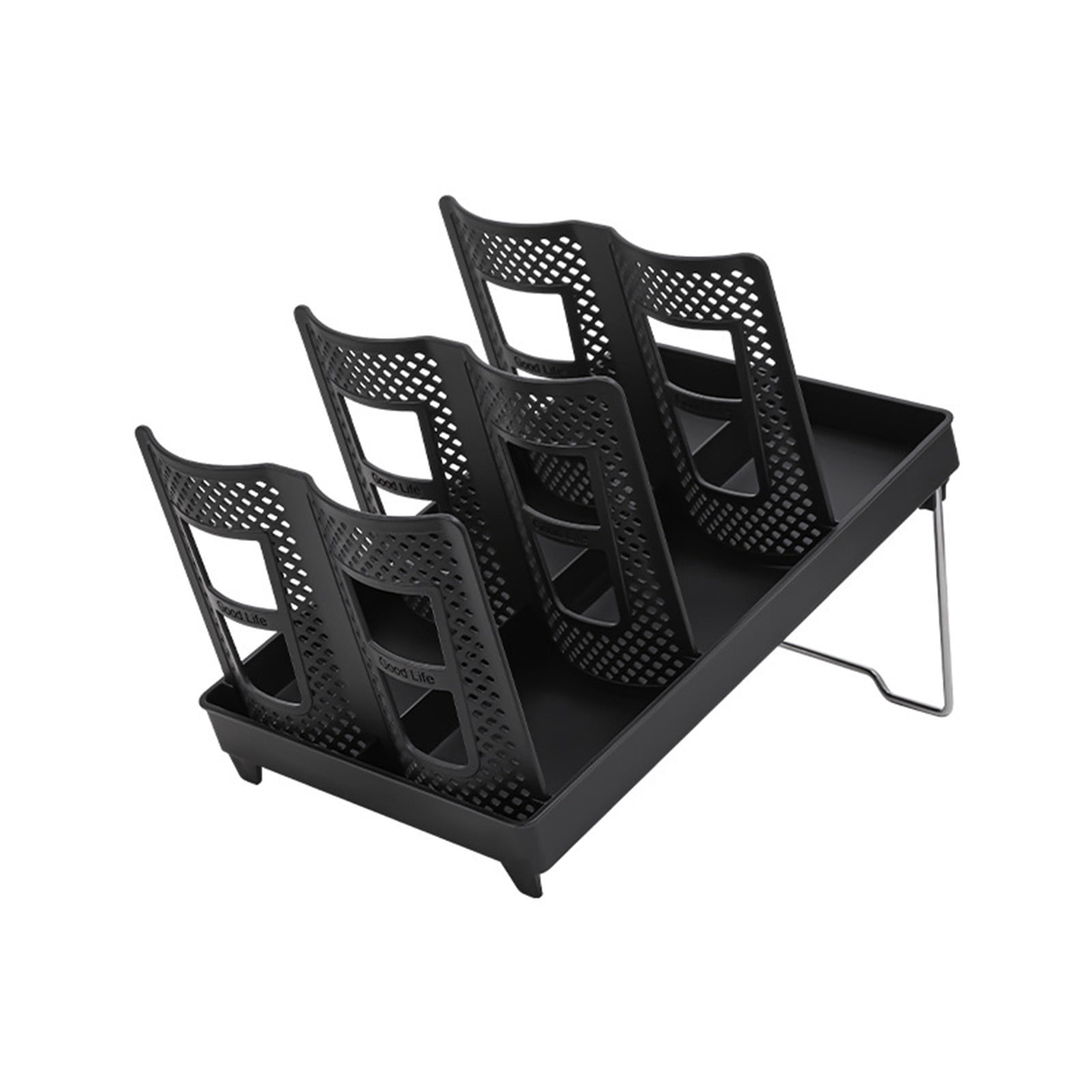 Matoen Black Disposable Cup Organizer with Stand - Sturdy Cup & Lid ...