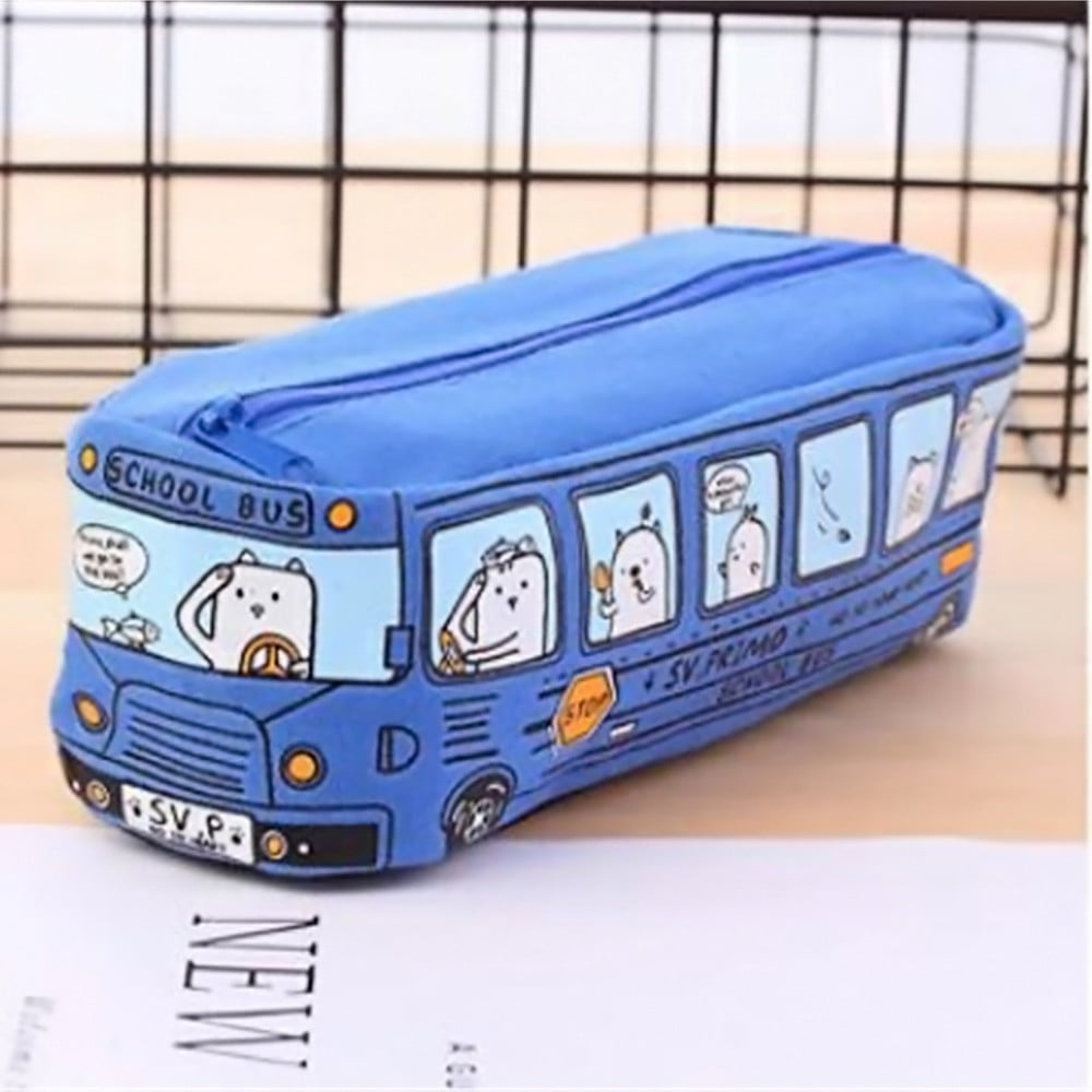 Matoen Bus Style Pencil Case Office Stationery Bag for Student Pencil ...