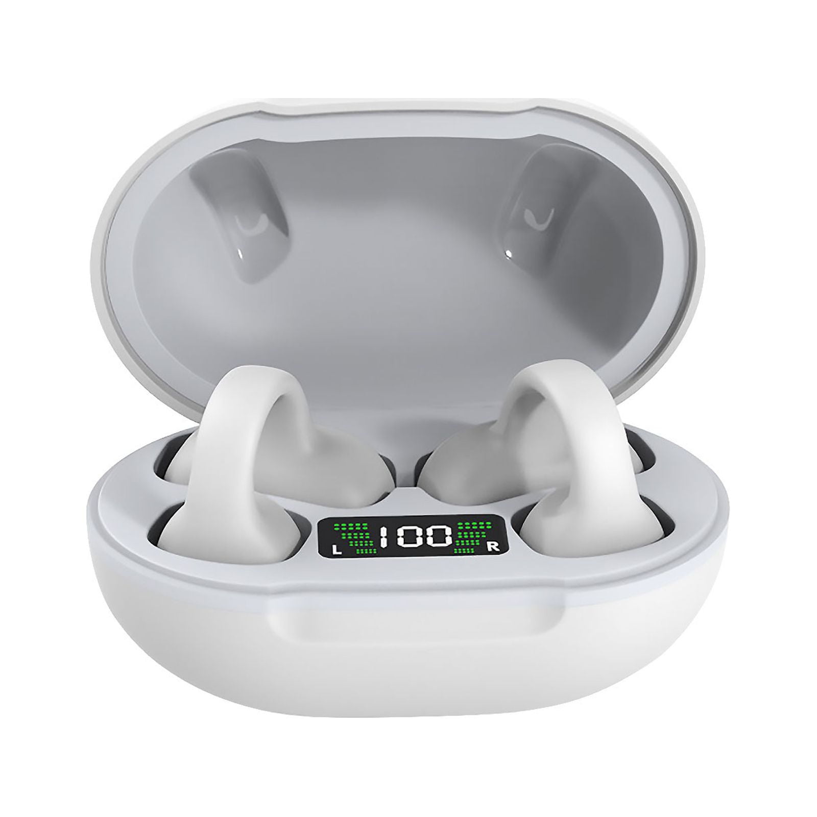 Matoen Clip On Earbuds Wireless Open Ear Headphones- Bluetooth 5.3 with ...