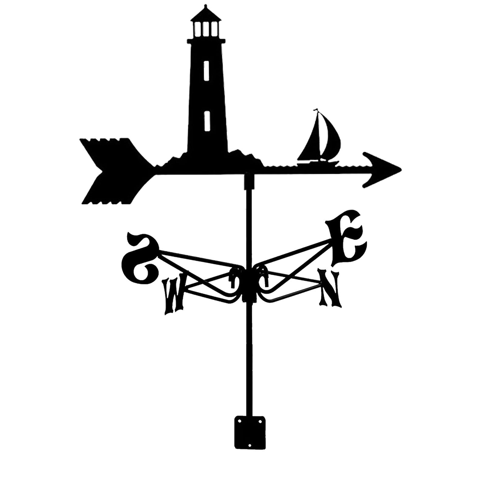 Matoen Courtyard Metal Weathervane,UV-Resistant Metal Weather Vane with ...