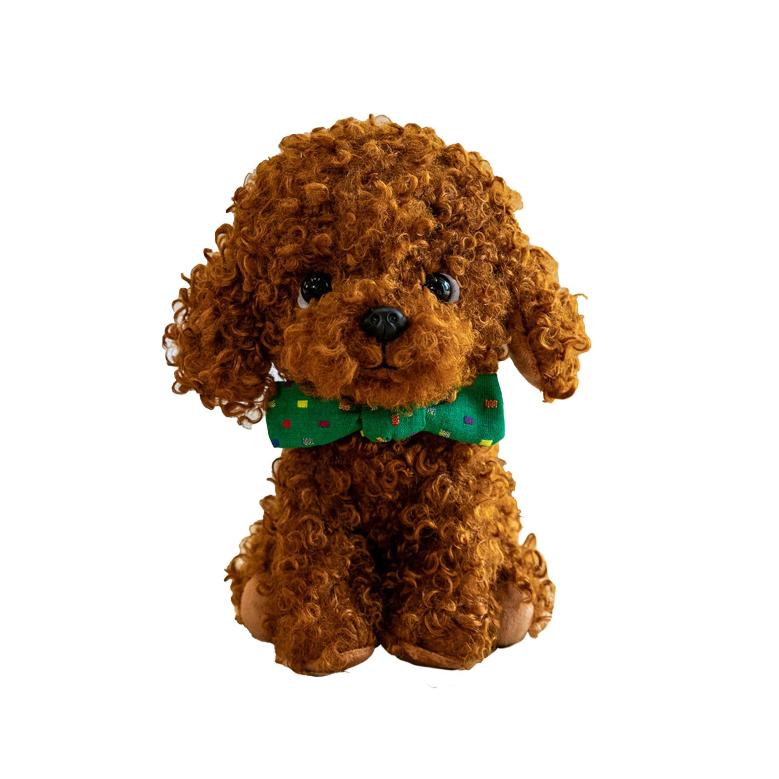 Matoen Cute Dog Plush Toy, Fluffy Red Poodle Stuffed Animal, 9 ...