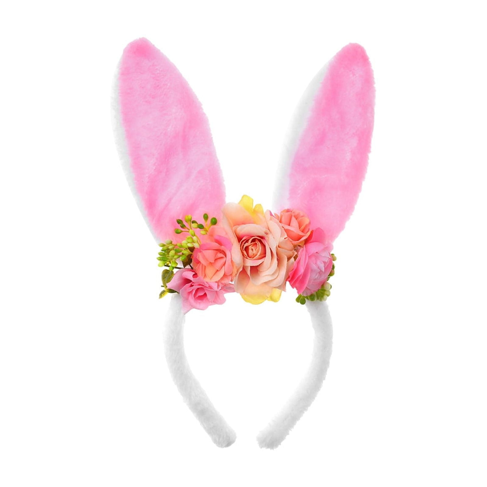 Matoen Easter Bunny Ears Headband Cute Spring Flower Crown Head Band ...