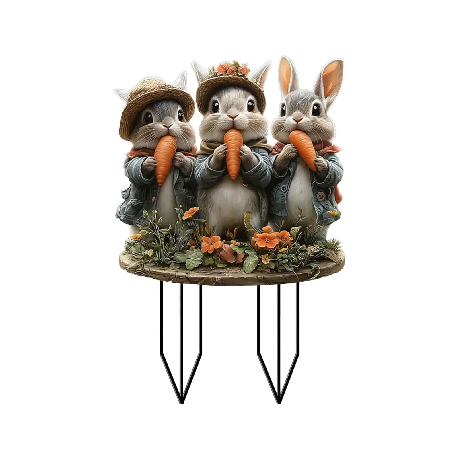 Matoen Easter Bunny Yard Decorations Outdoor Bunny Rabbit Yard Signs ...