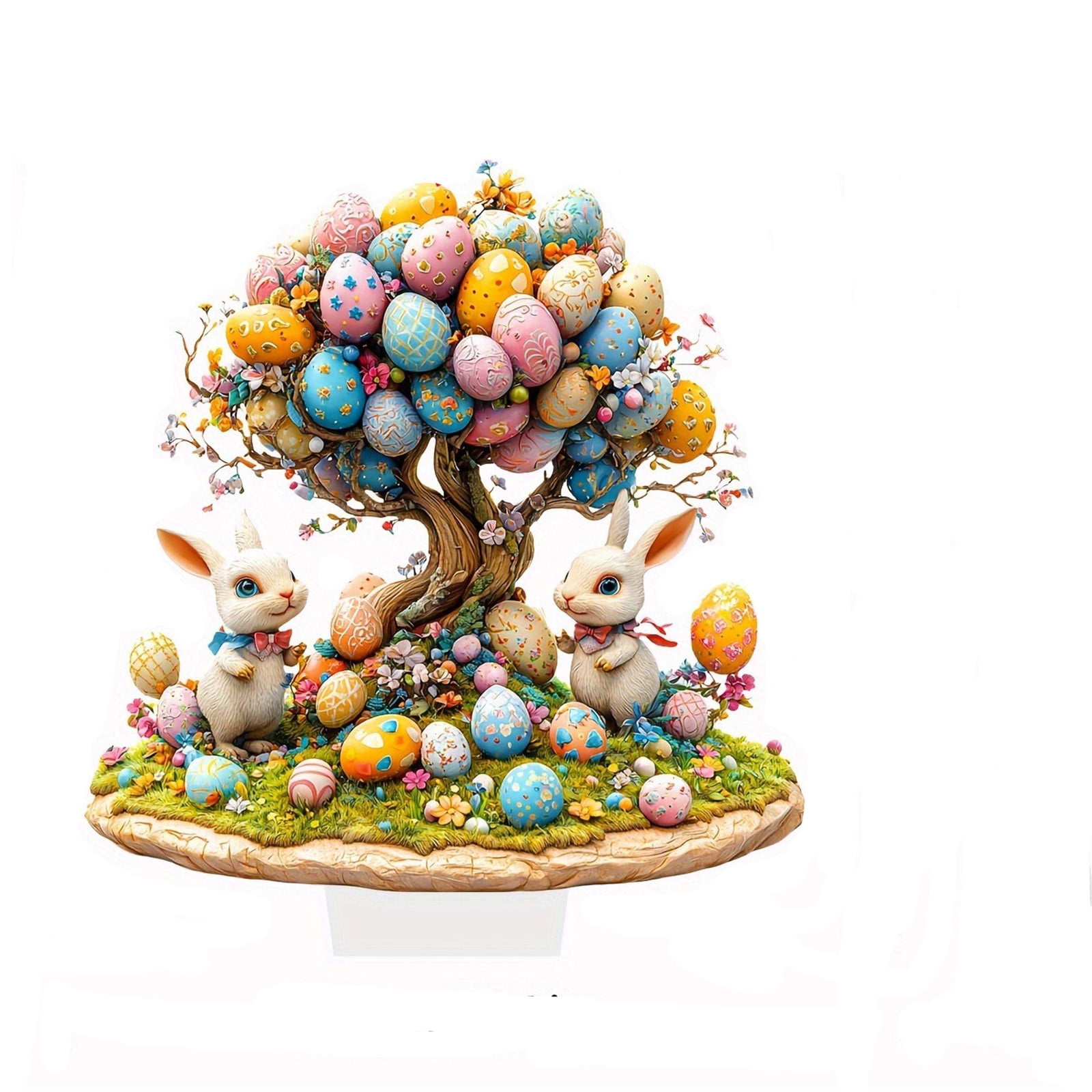 Matoen Easter Plastic Table Sign, Table Centerpieces Tabletop ...