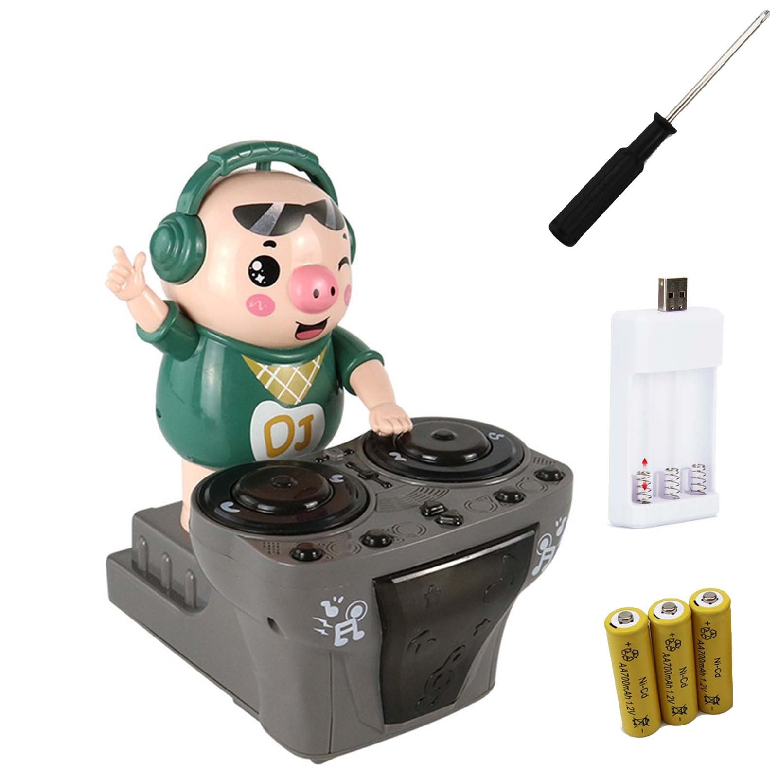 Matoen Electric Music Pig Toy Dancing Pig Toys with Light and Music DJ ...