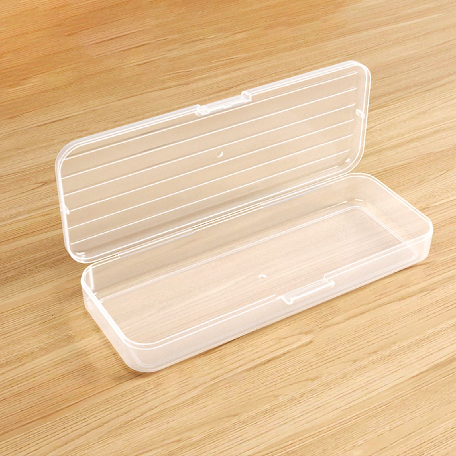 Matoen Extra Large Stackable Pencil Box - Clear Plastic Stationery ...